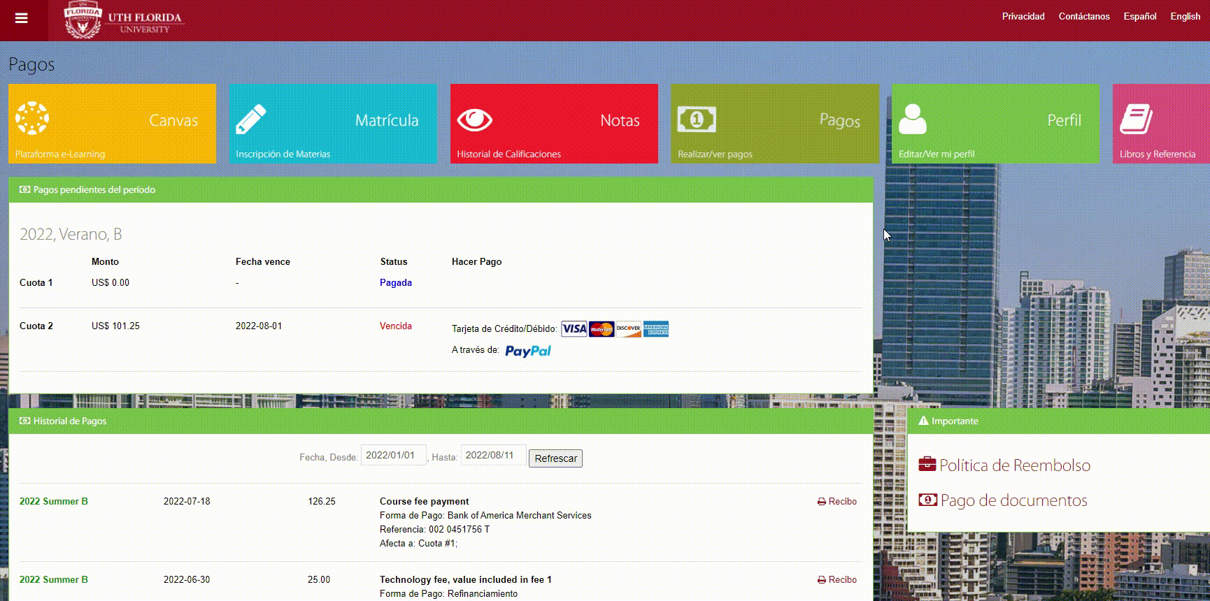 Guia de Canvas | UTH Florida University - HELP